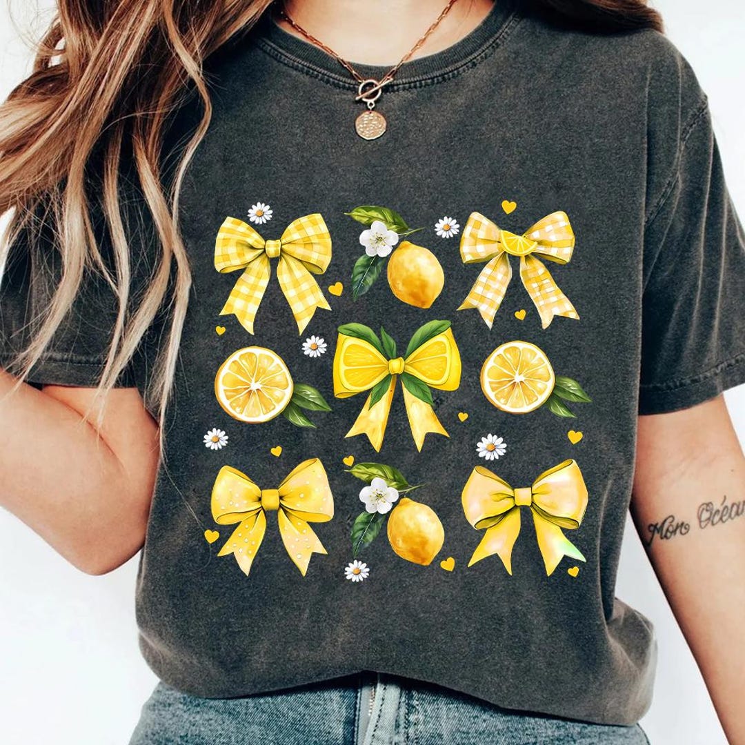 Coquette Lemon Png, Preppy Mama Lemon Glitter Png, Cute Lemon Floral ...