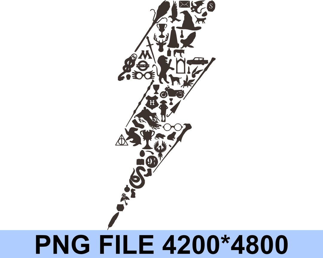 Lightning Bolt Png, Magic Wizard School Movie PNG, Wizarding World PNG ...