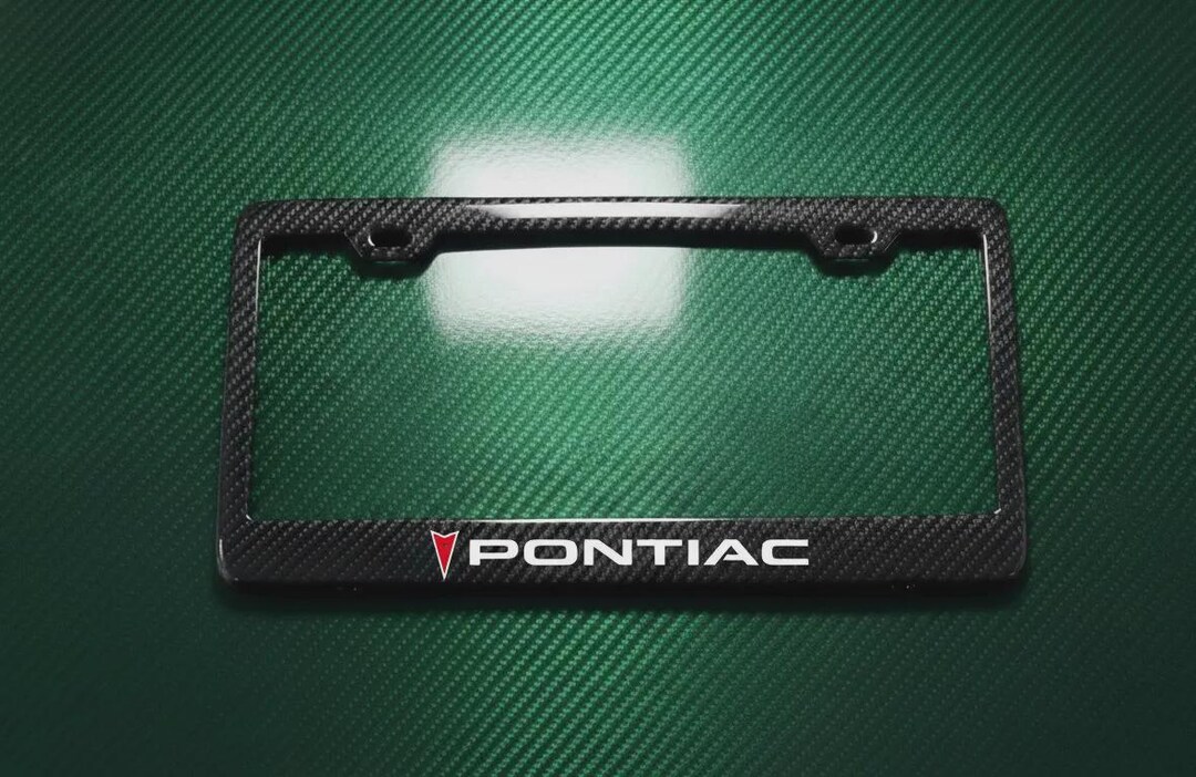 Pontiac License Plate Frame Carbon Fiber - Etsy