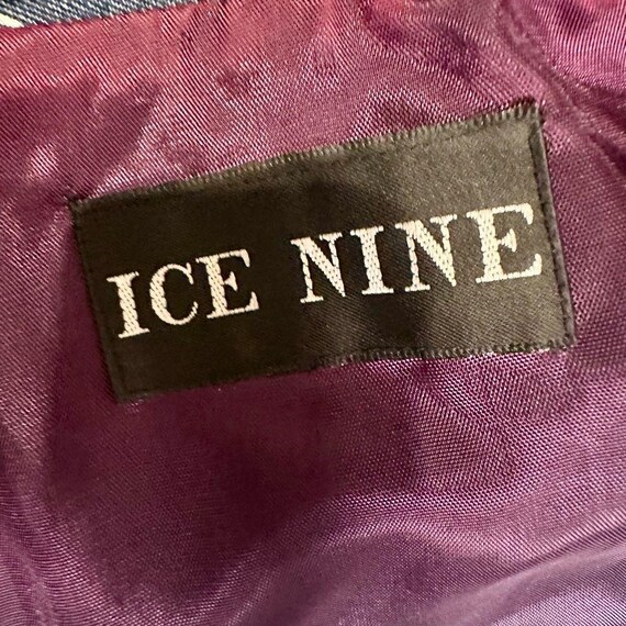 Ice Nine 1980s Vintage Quilted Floral Metallic Bomber… - Gem