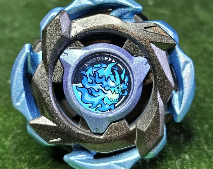 Beyblade X Hasbro CX Reaper Incendio Custom Hand Painted. Blue and ...