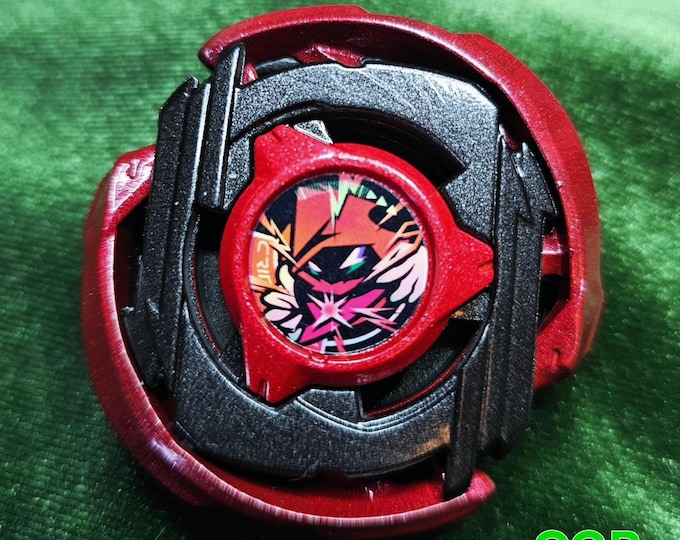 Beyblade X Takara Tomy Wizard Arc Custom Metal Coat. Black and Red ...