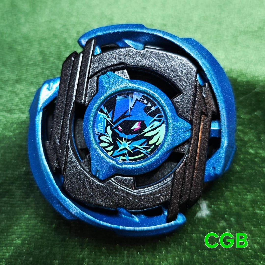 Beyblade X Takara Tomy Wizard Arc Custom Metal Coat. Black&blue. (blade ...