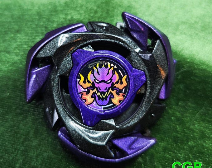 Beyblade X Takara Tomy Dran Brave Custom Metal Coat. Black and Purple ...