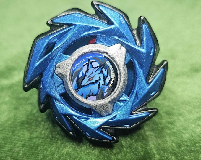 Beyblade X Takara Tomy Fox Brush J0-80DB Custom Painted Beyblade. Blue ...