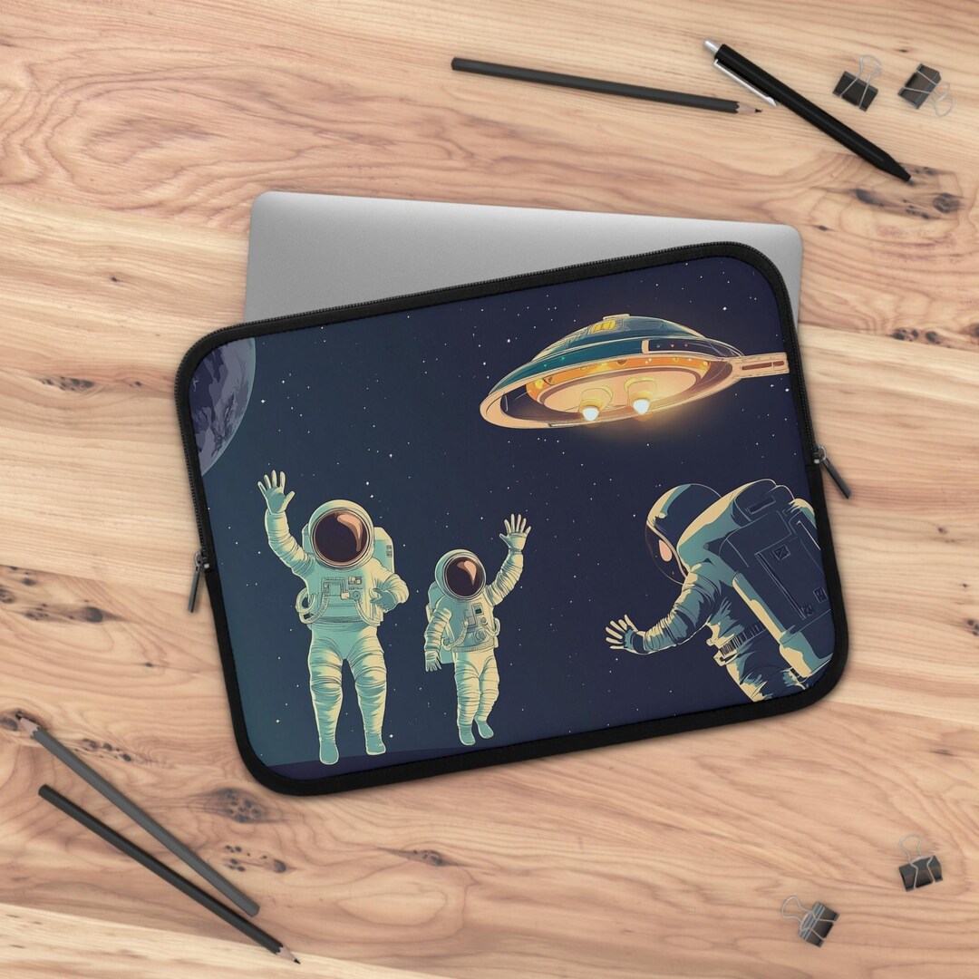Astronaut Spaceship Laptop Sleeve, Spaceship iPad Sleeve, Space Tablet ...