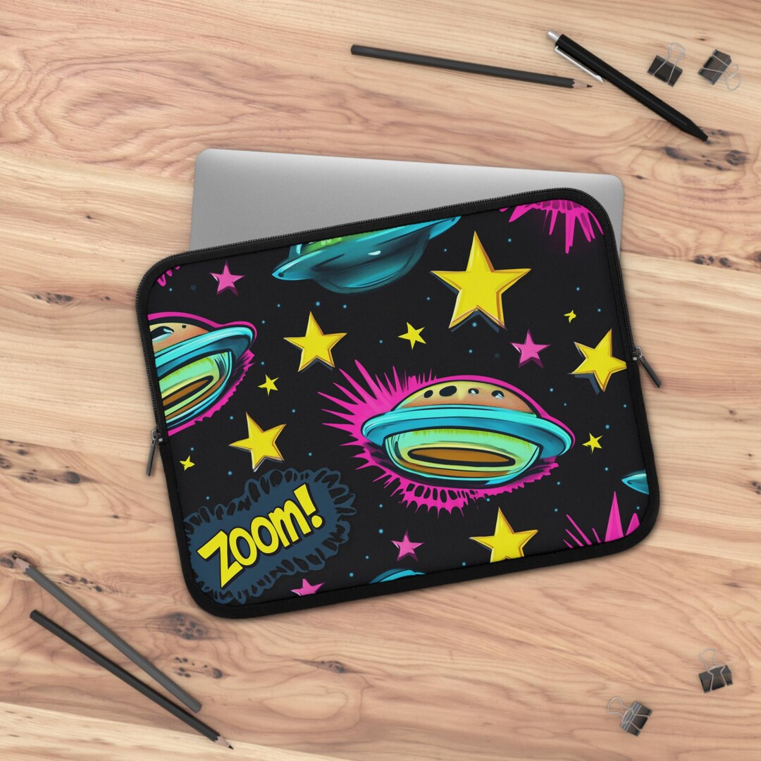 Pop Art Inspired Laptop Sleeve, Space, Pop Art Inspiration, UFO Tablet ...