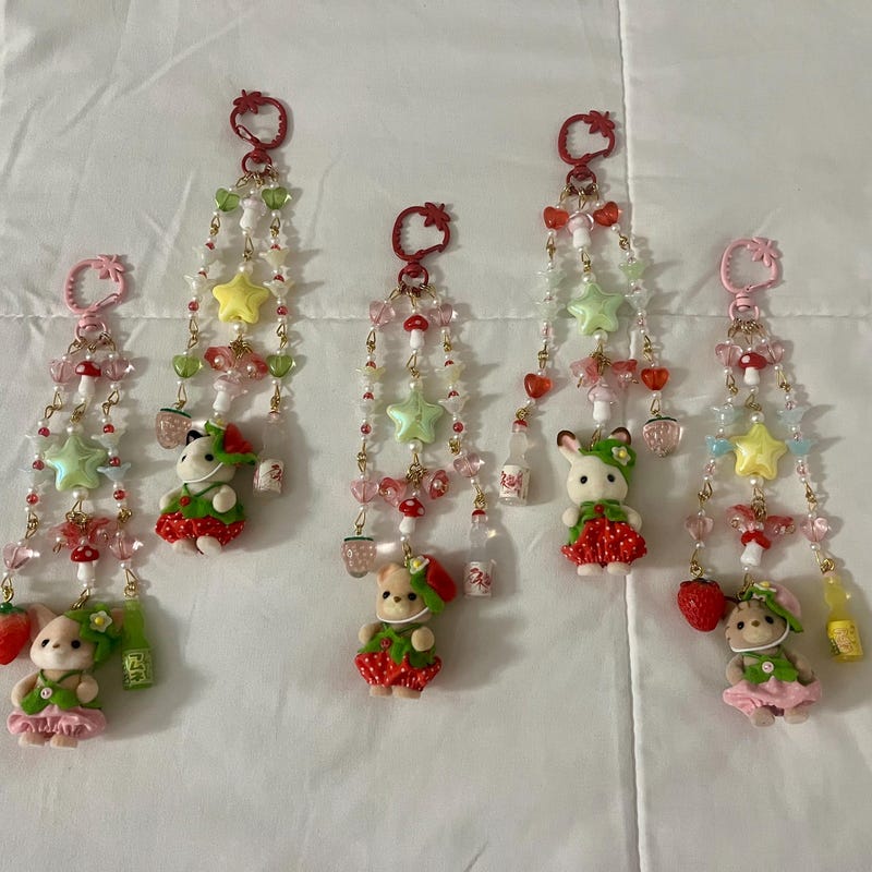 Calico Critter Keychain Cherry - Etsy