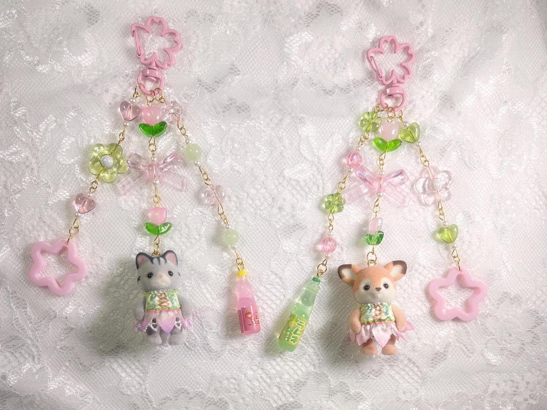 Calico Critters Flower Garden Keychains - Etsy