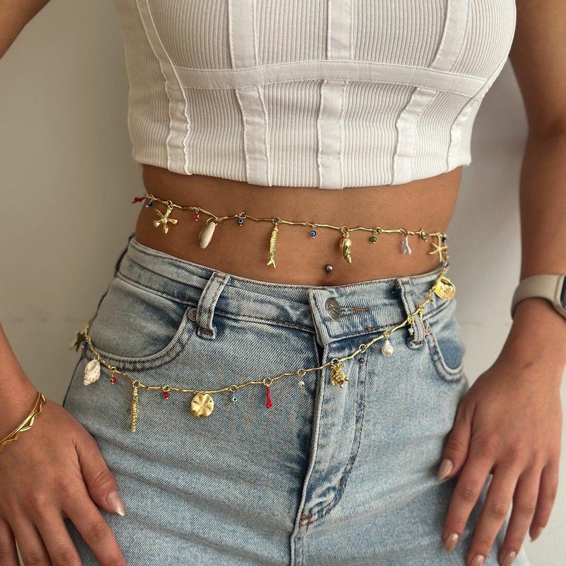 Beach Body Chain - Etsy