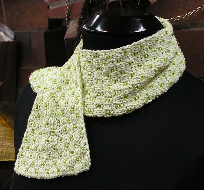Easy Beaded Scarf Pattern - Etsy