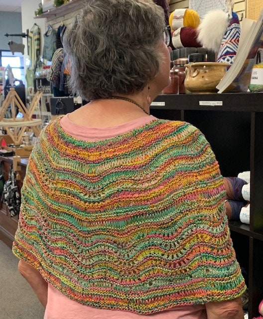 Good Karma Shoulder Cozy Pattern Knitting Pattern Poncho Shoulder Wrap ...