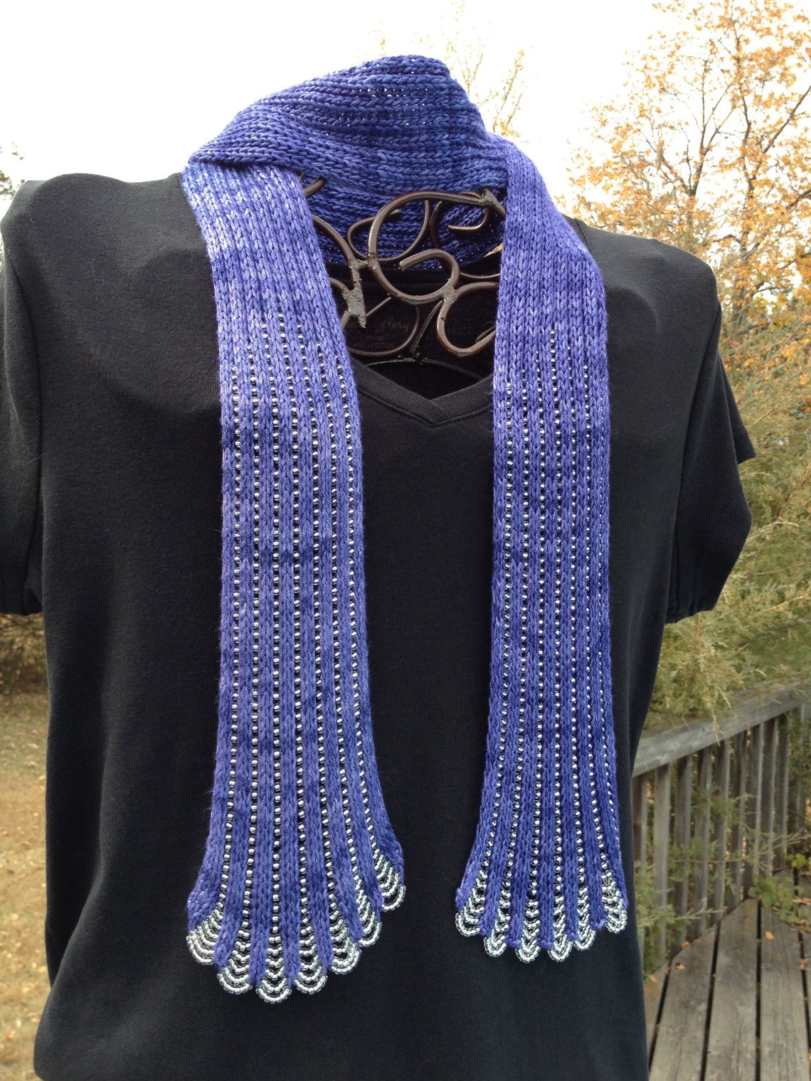 Art Deco Beaded Scarf Pattern - Etsy