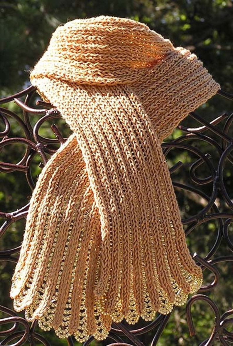 Art Deco Beaded Scarf Pattern - Etsy