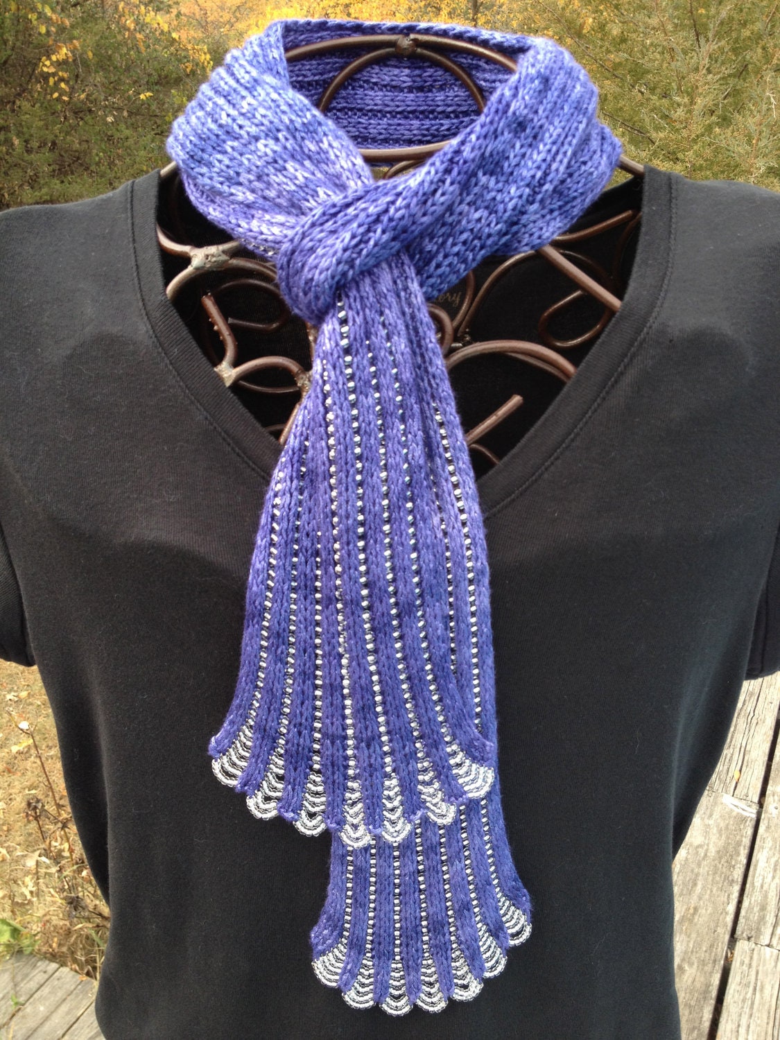 Art Deco Beaded Scarf Pattern - Etsy