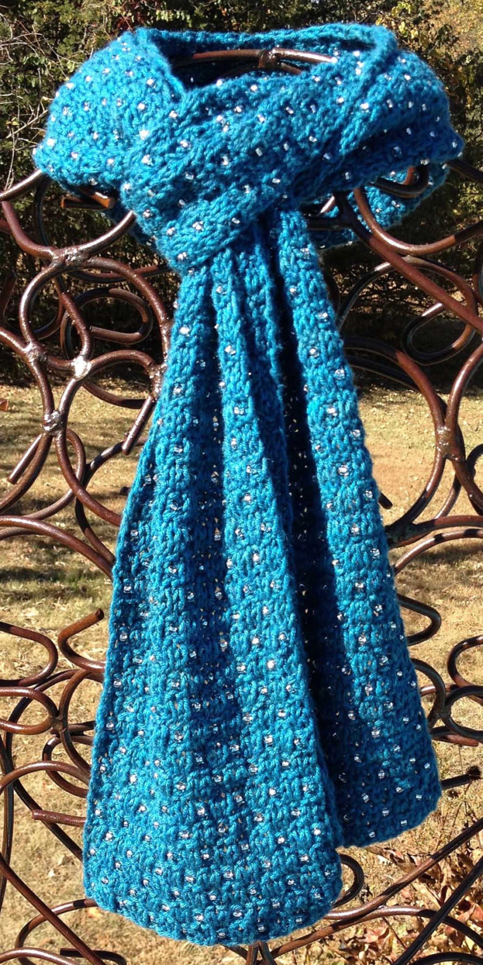 Easy Beaded Scarf Pattern - Etsy