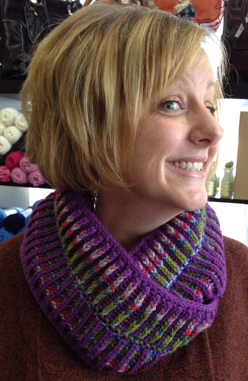 Two Color Brioche Cowl Pattern - Etsy