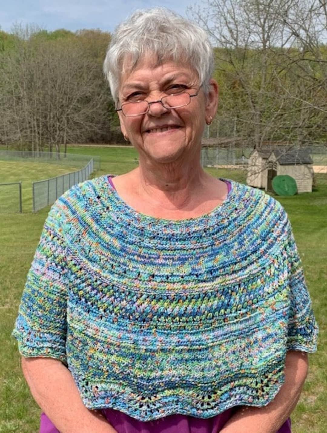 Hugging Again Pattern Knitting Pattern Poncho Shoulder Cozy Textured ...