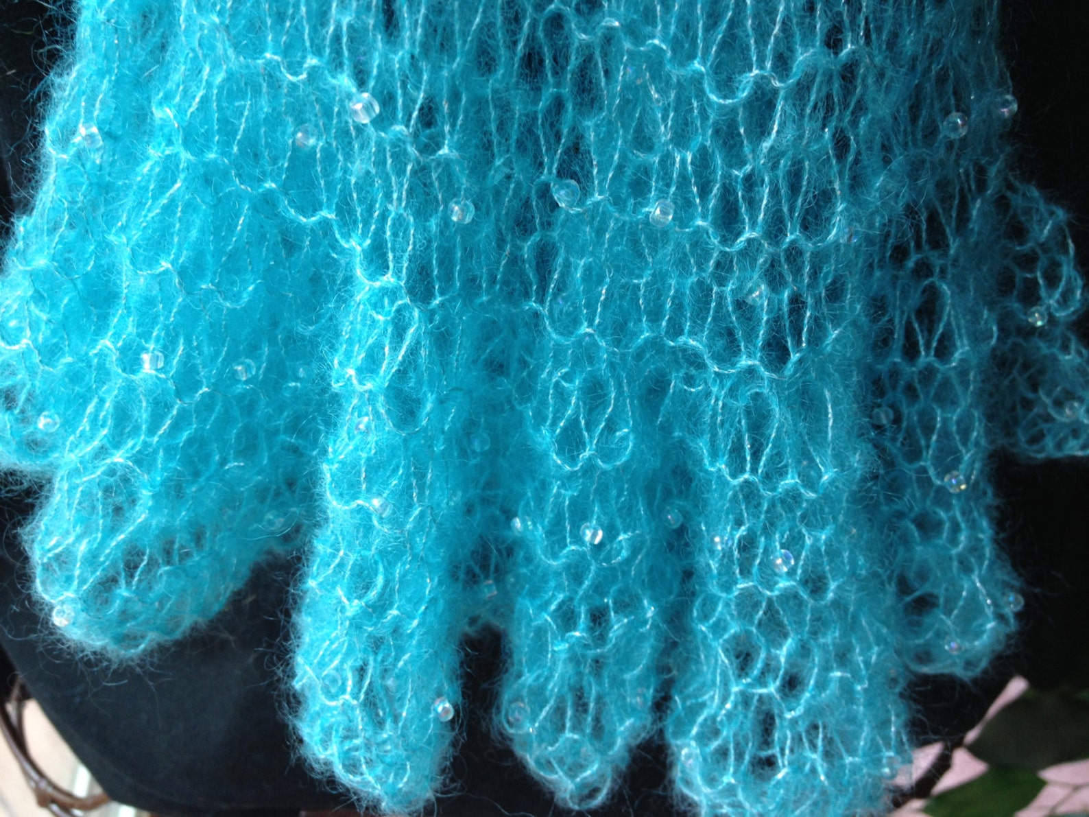 Delicate Beaded Ruffled Scarf Pattern - Etsy
