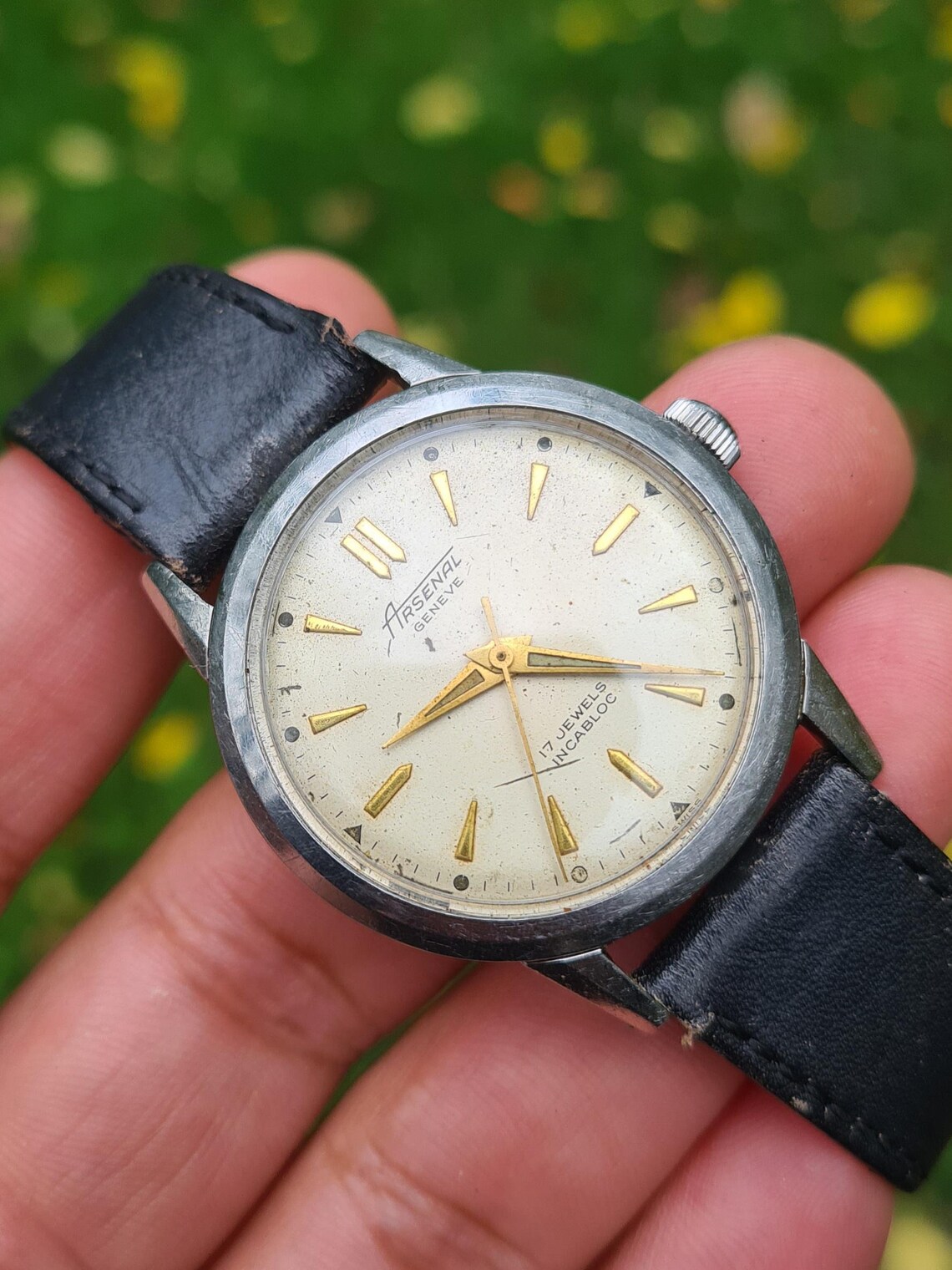 Vintage Arsenal Genève Men's Watch - Etsy