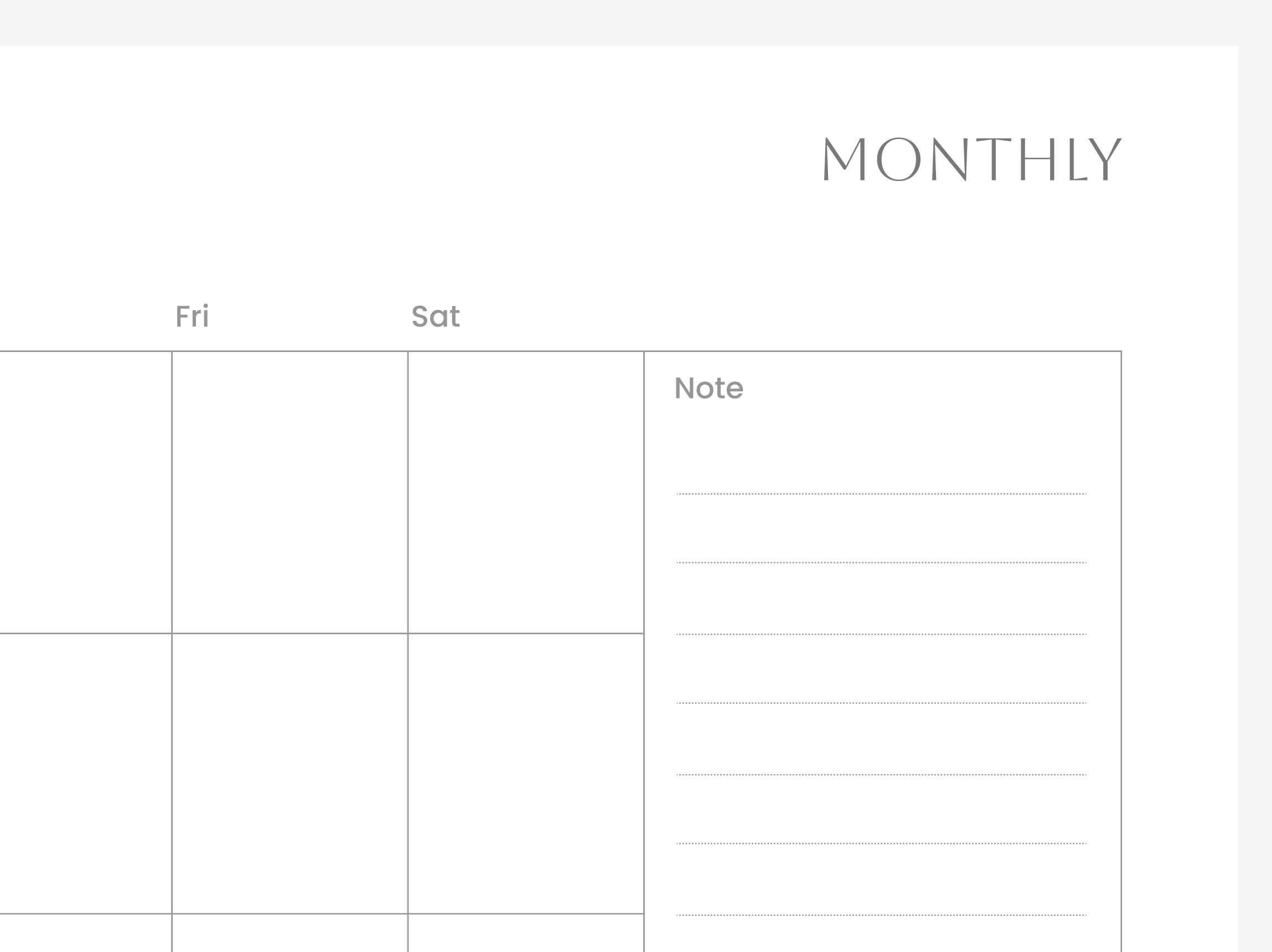 Printable Calendar 2025 | Monthly Planner 2025 | Minimalist Graphic ...