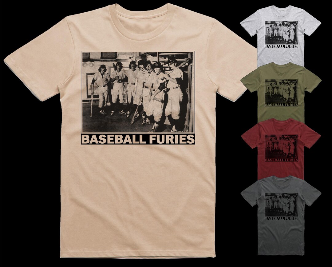Baseball Furies V1 Movie Poster Anime T Shirt Blackprinted Vintage Look ...