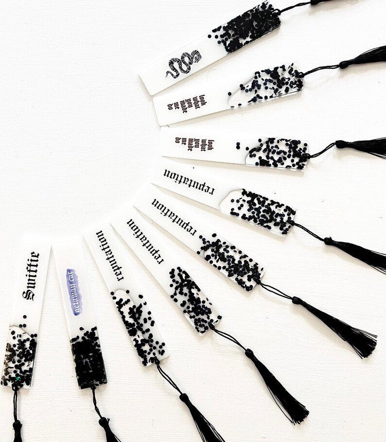 Reputation Taylor Swift Album Resin Bookmarks With Tassel 5.5x1 - Etsy UK