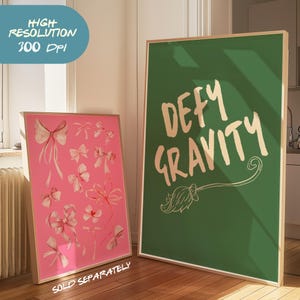 Defy Gravity Wicked Inspired Digital Wall Art Modern Minimalist ...