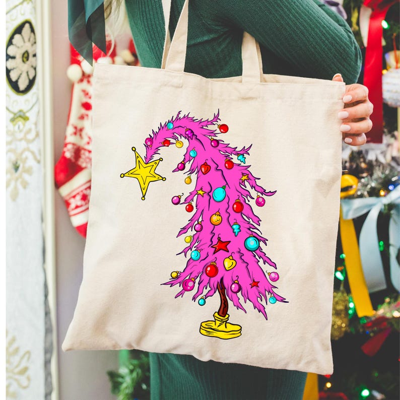 Grinch Pink Christmas Tree Png, Green Christmas Tree Png, Whoville Tree ...