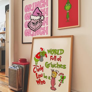 The Grinch Christmas Mega Bundle Print Poster Merry Grinchmas Digital ...