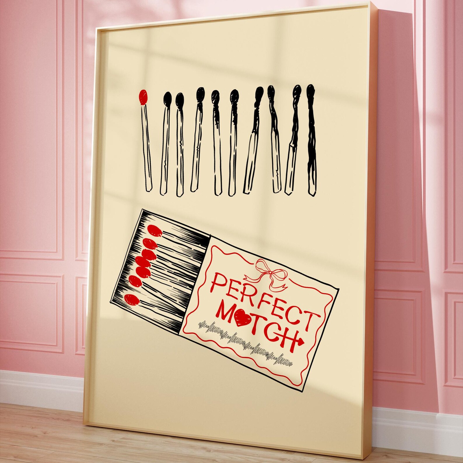 Trendy Perfect Match Digital Wall Art Aesthetic Apartment Decor Cute ...