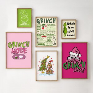 The Grinch Christmas Mega Bundle Print Poster Merry Grinchmas Digital ...