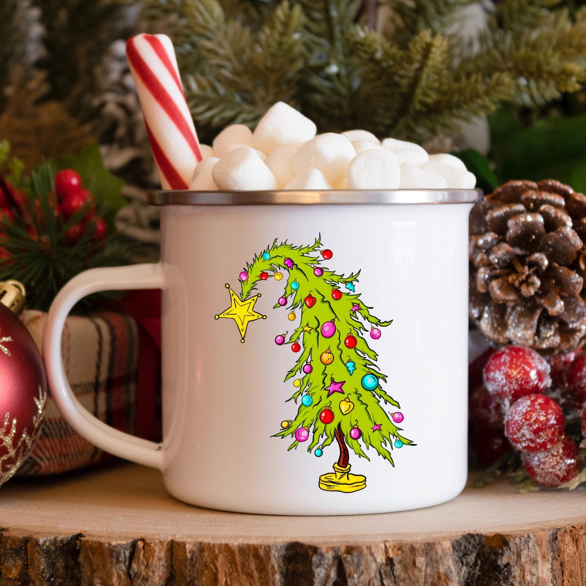 Grinch Pink Christmas Tree Png, Green Christmas Tree Png, Whoville Tree ...