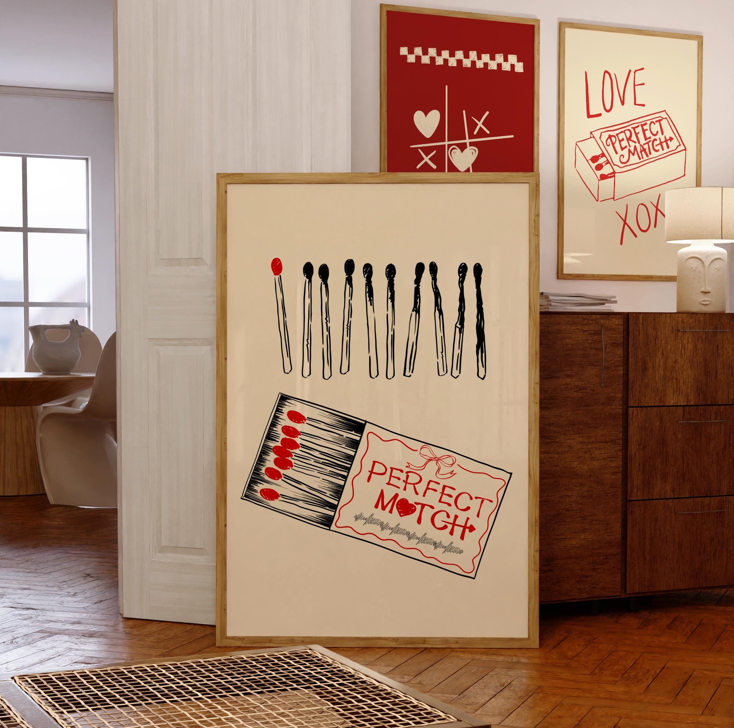 Trendy Perfect Match Digital Wall Art Aesthetic Apartment Decor Cute ...