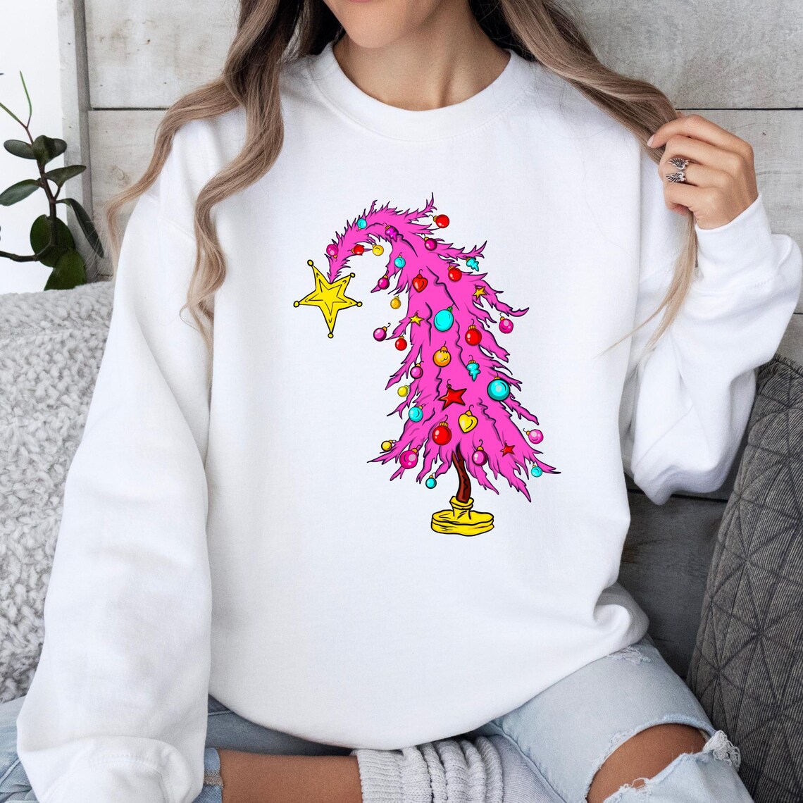 Grinch Pink Christmas Tree Png, Green Christmas Tree Png, Whoville Tree ...