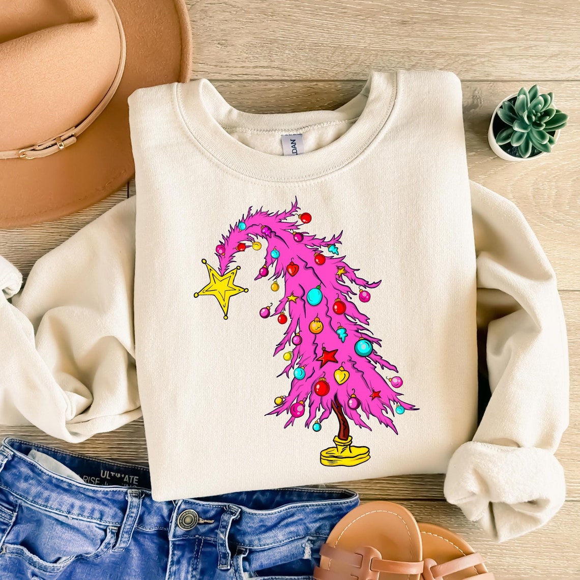 Grinch Pink Christmas Tree Png, Green Christmas Tree Png, Whoville Tree ...