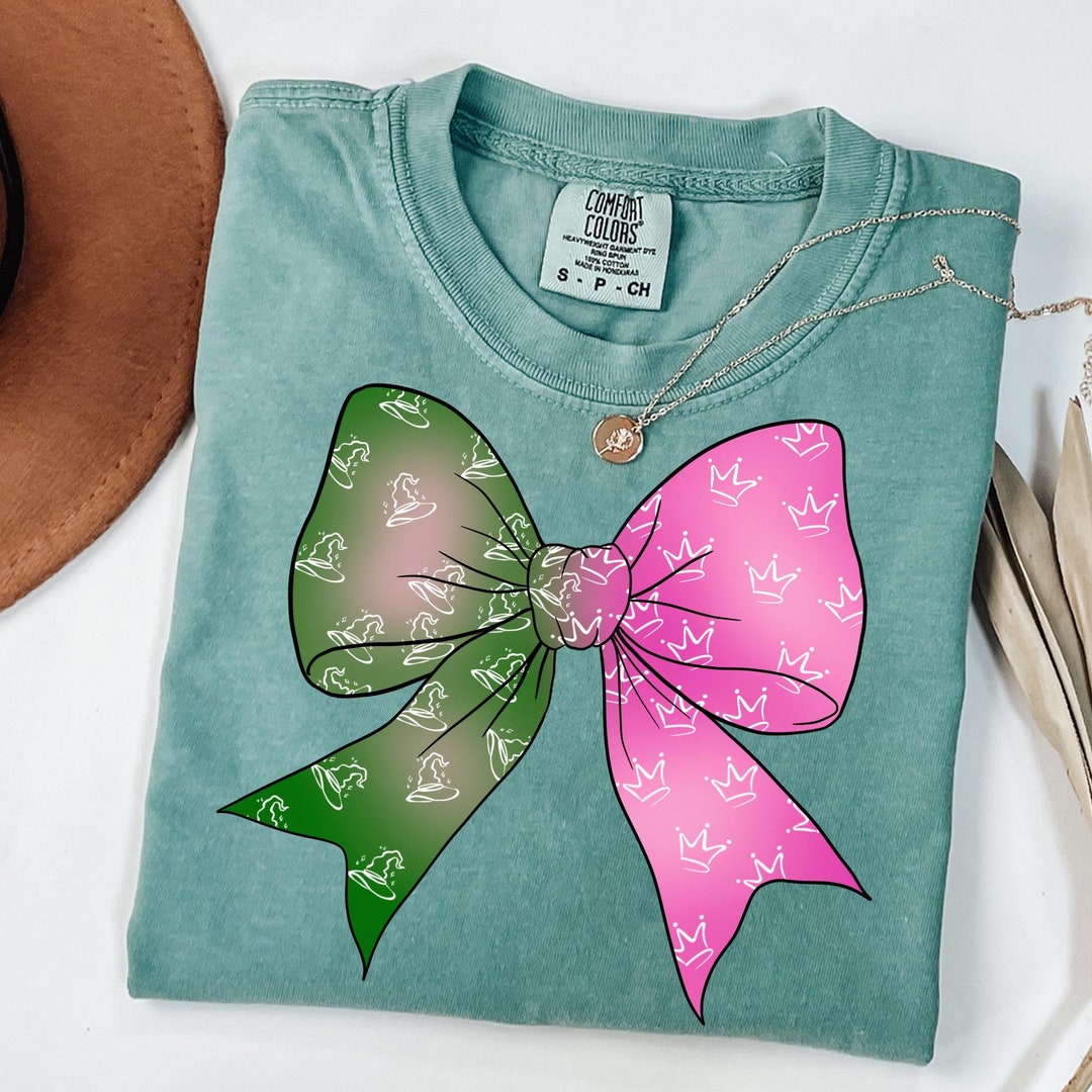 Wicked Bow Png Pink Bow Shirt Png Green Bow Wicked Shirt PNG ...