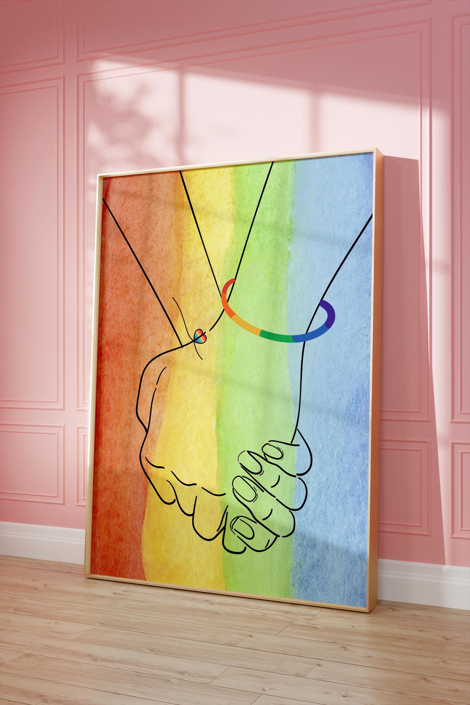 LGBTQ Wall Art Print LGBT Poster Pride Wall Art Decor LGBT Lives Matter ...
