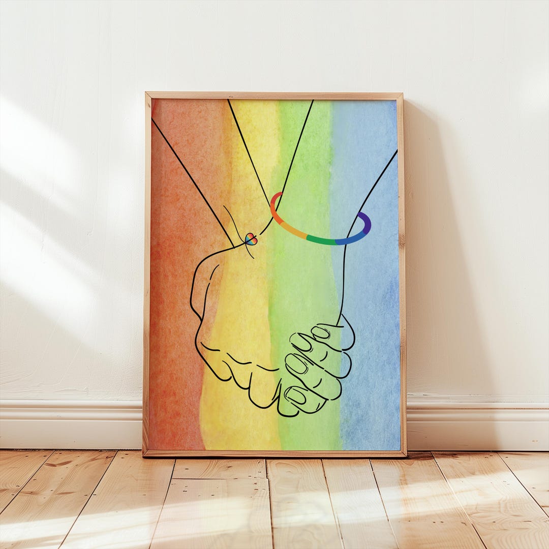 LGBTQ Wall Art Print LGBT Poster Pride Wall Art Decor LGBT Lives Matter ...