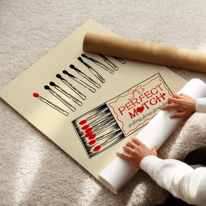 Trendy Perfect Match Digital Wall Art Aesthetic Apartment Decor Cute ...