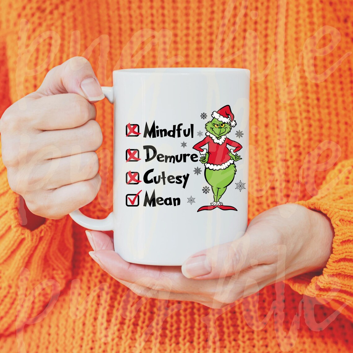 Very Mean Grinch PNG File, Grinchmas, Whoville Christmas, Very Demure ...