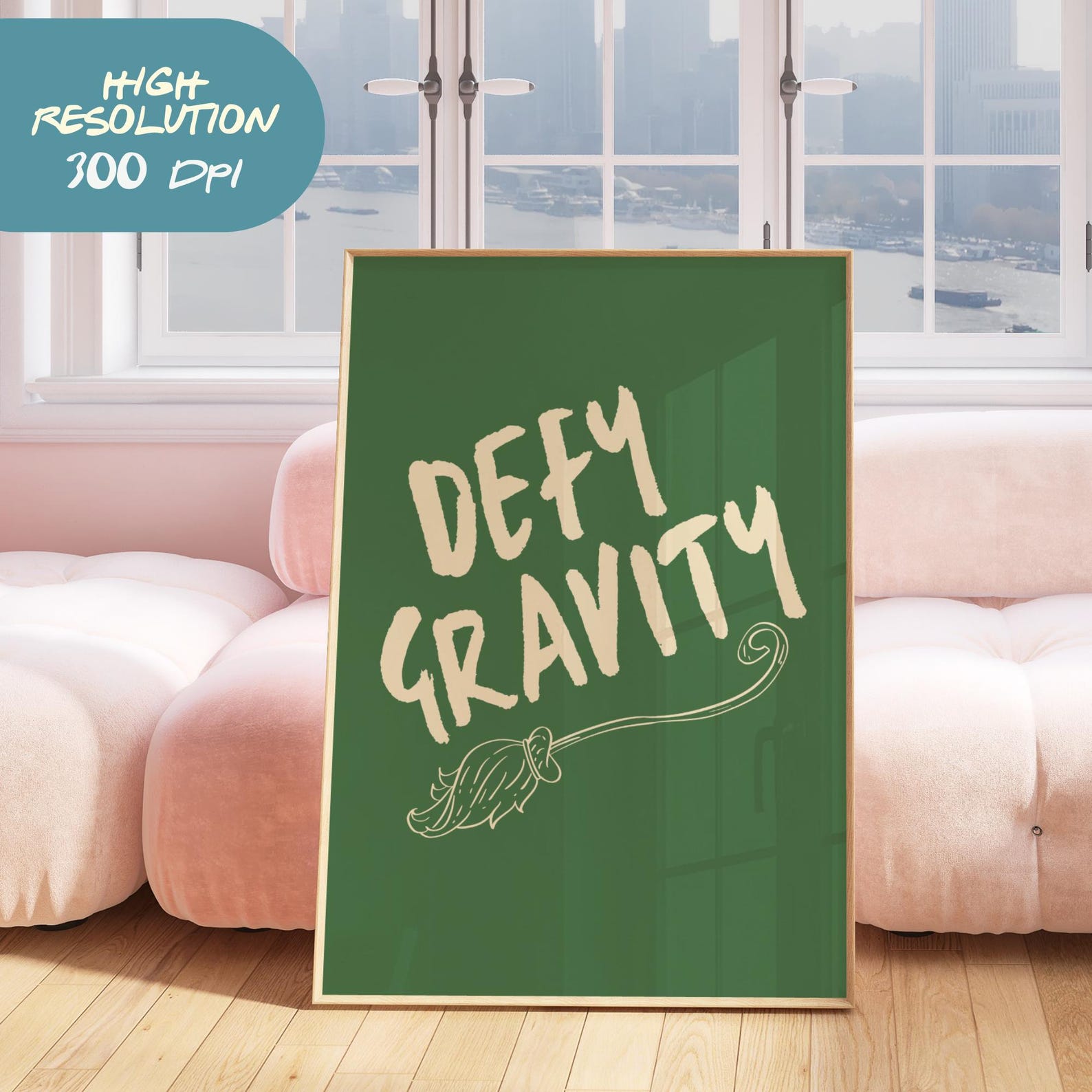 Defy Gravity Wicked Inspired Digital Wall Art Modern Minimalist ...