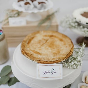 INSTANT DOWNLOAD Table Name Tag, Name Cards, Food Label, Wedding, Baby ...