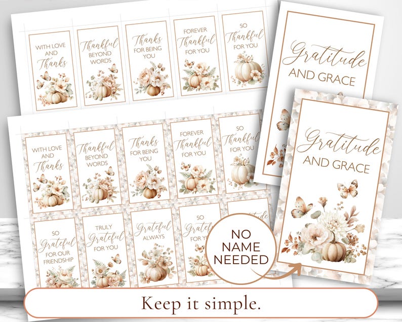 Thankful for You Gift Tags | Printable Thankful Tags | Thanksgiving ...
