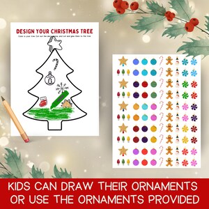 Design Your Christmas Tree Activity for Kids, Holiday Craft for Kids ...