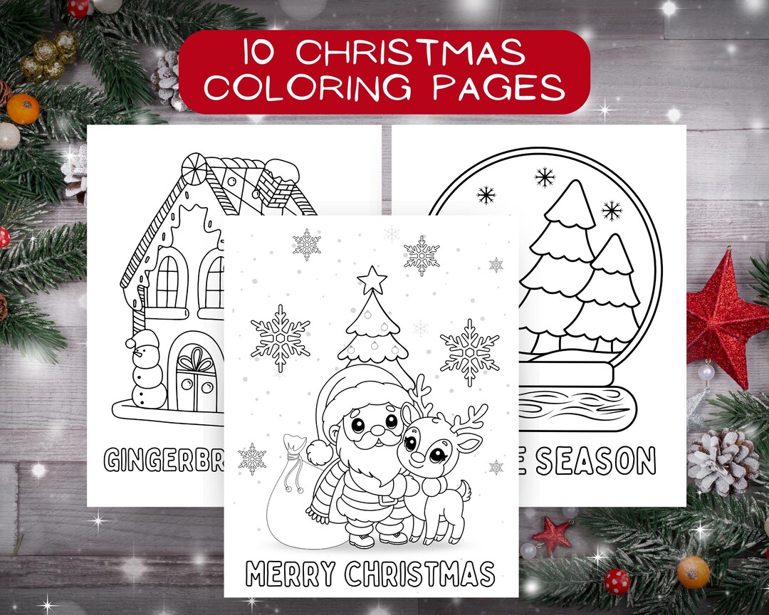 Christmas Coloring Pages for Kids, Holiday Coloring Pages for ...
