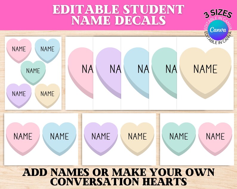 Editable Valentine's Day Bulletin Board Kit, Printable Valentine ...