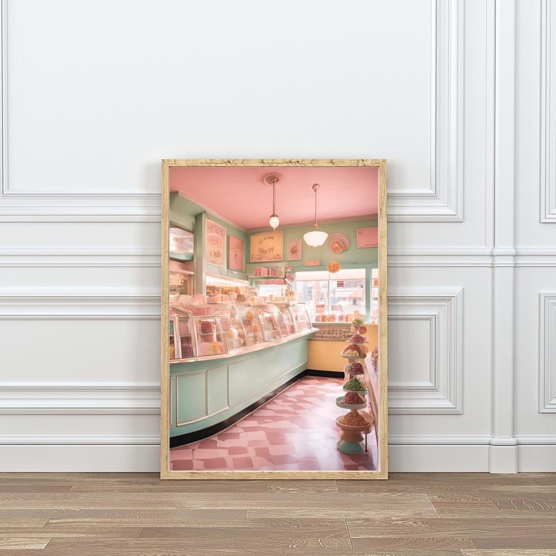 Wall Art Digital PDF Print “1950s Lollipop Candy Store” - Available in ...