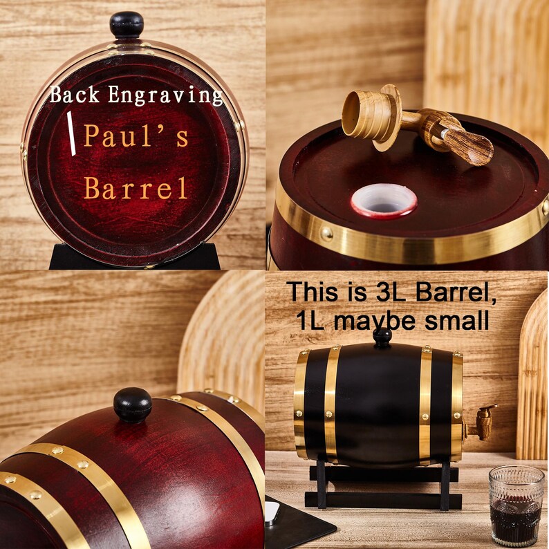 Personalized Engraved Whiskey Barrel Mini Wood Whiskey Barrel wedding ...