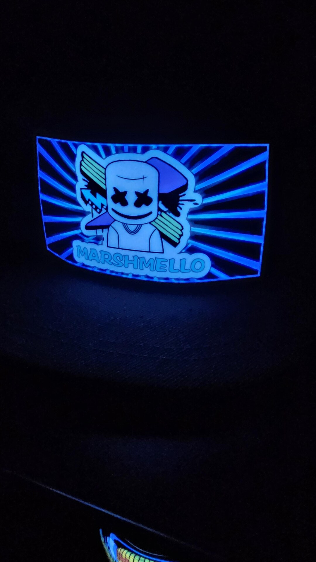 DJ Marshmello Party Festival LED Baseball Cap Sound Activated - Etsy